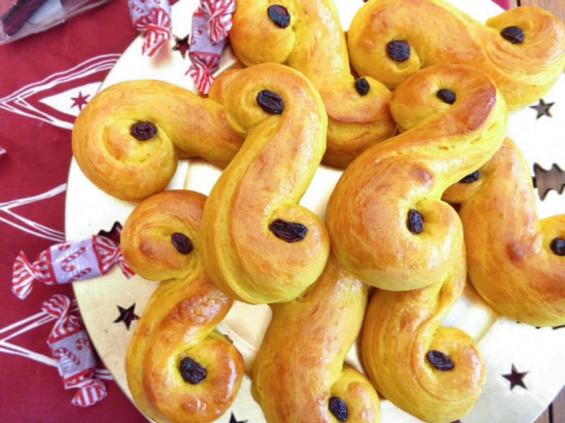 Swedish Lussekatter Saint Lucia Saffron Buns